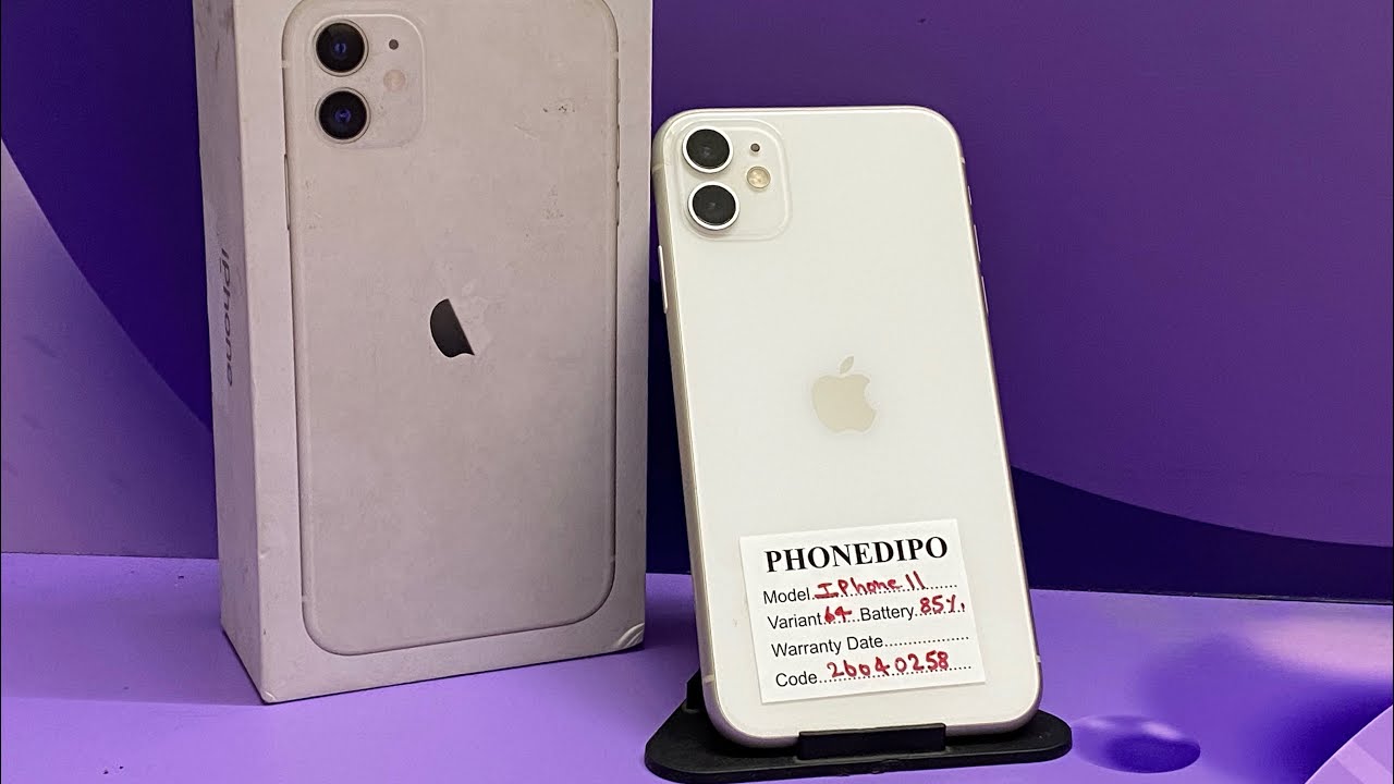 iPhone 11 64GB White Battery Health- 85% Good Condition - YouTube