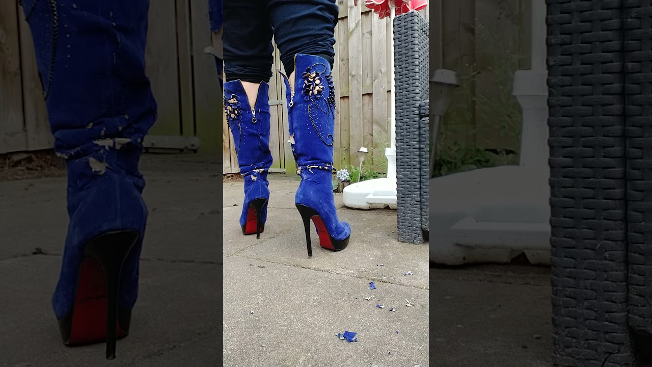 Joyce Destroy the high heels - YouTube