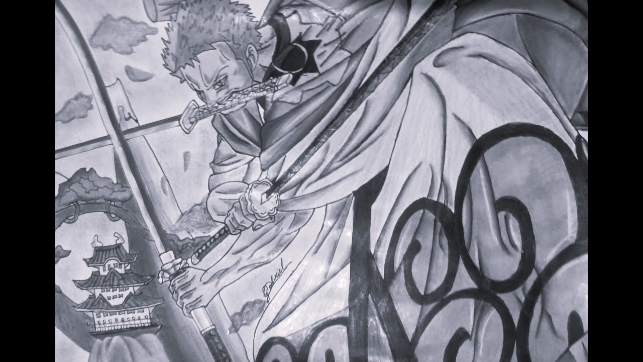 Speed Drawing Roronoa Zoro Wano Arc (One Piece) - YouTube