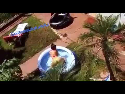 ANI ROCHA EXCITADA NA PISCINA