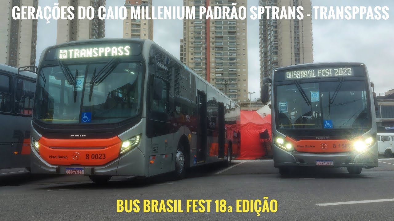 Encontro de Gerações - Caio Millenium 4 e 5 padrão Sptrans / Transppass ...