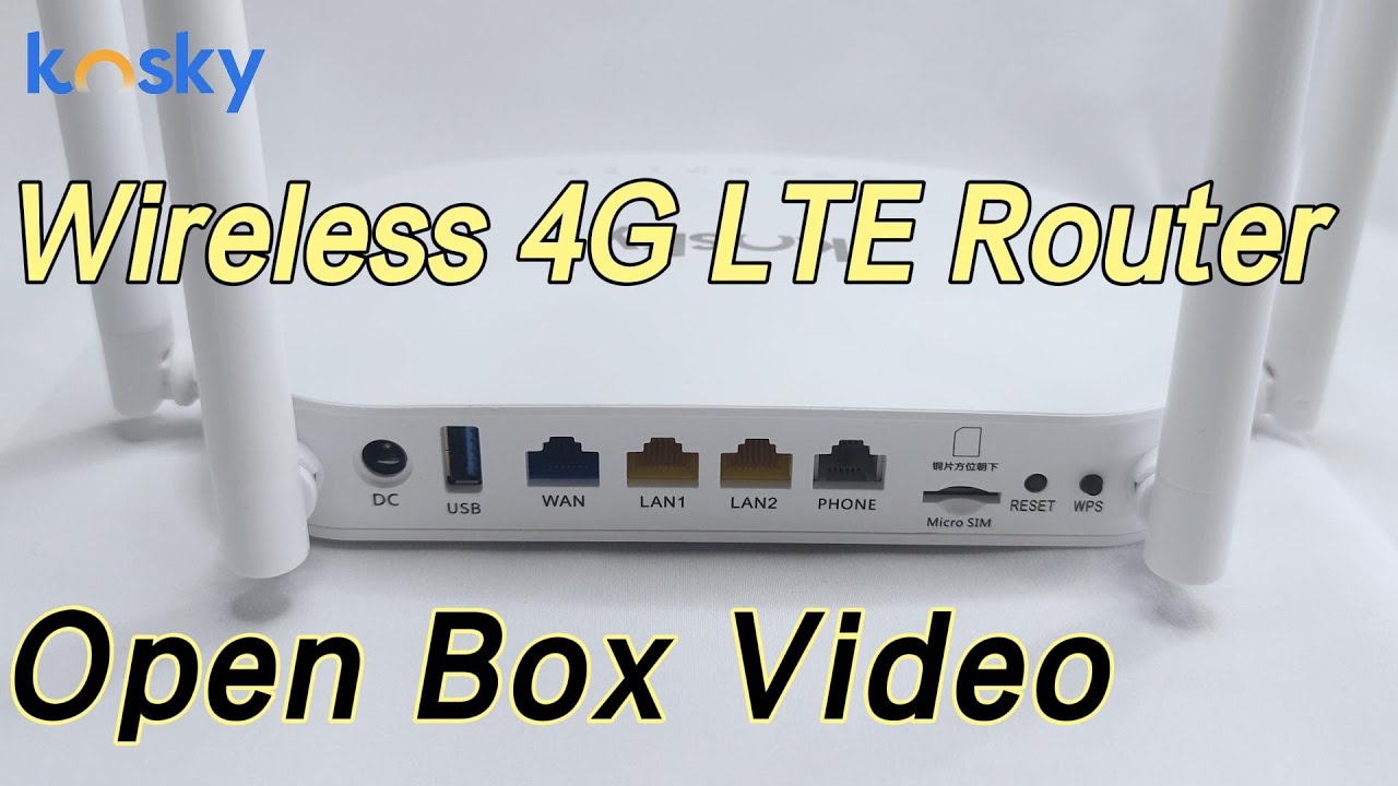 Kosky’s KS-4GC1200 — 1200M Dual-band Wireless 4G LTE Router open box ...
