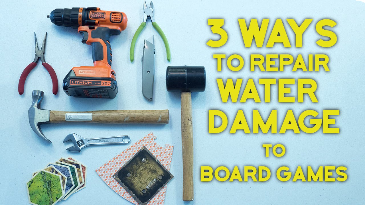 3 Ways to Repair Water Damage to Board Games - YouTube