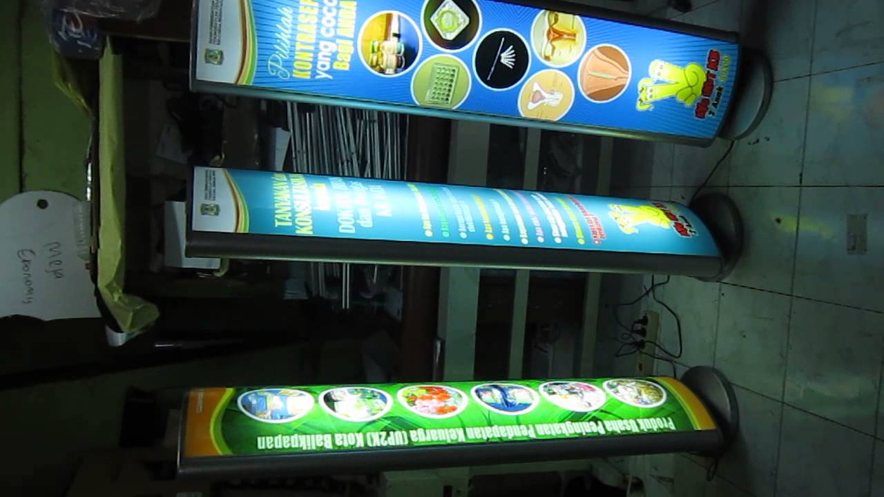 Rotary light box 2 sisi - YouTube