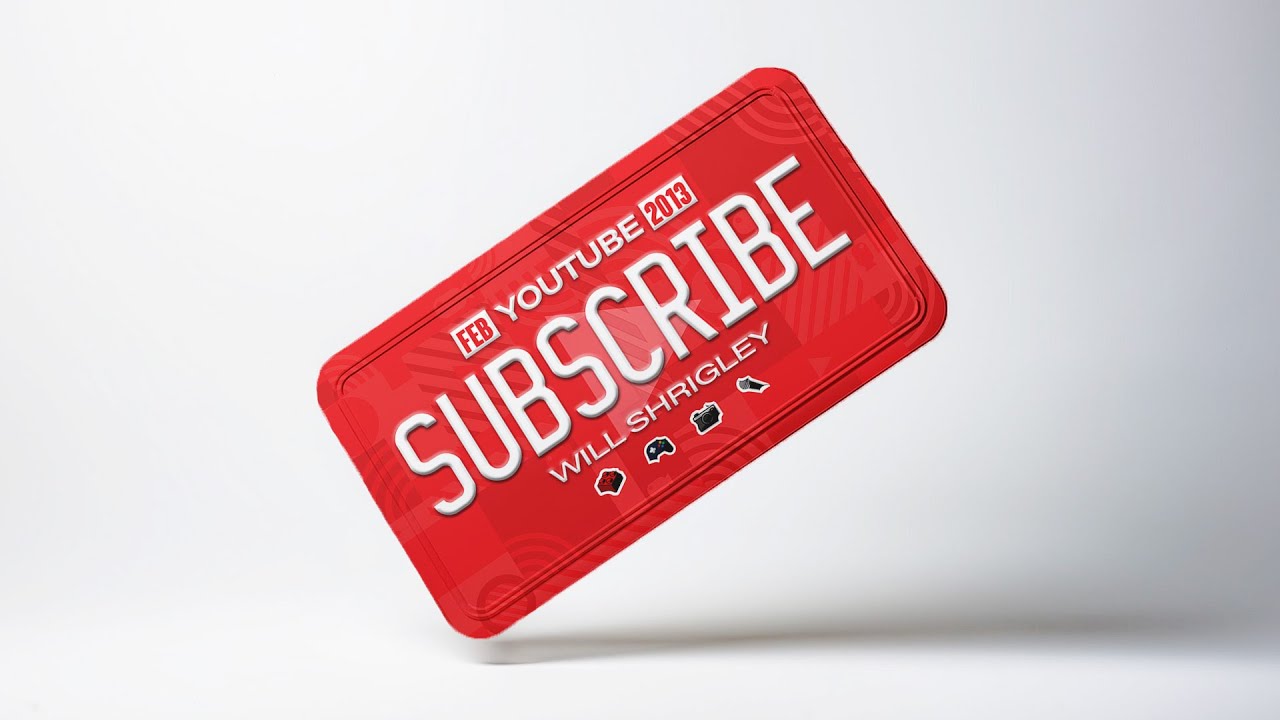 Making A Custom YouTube License Plate - YouTube