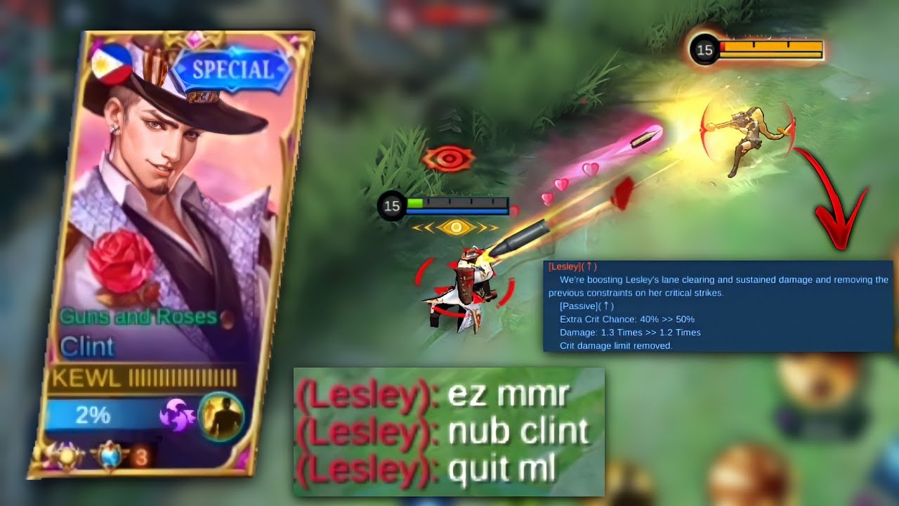 TOP GLOBAL CLINT!! NERF CLINT VS BUFF LESLEY!🔥 | WHO IS THE BEST ...