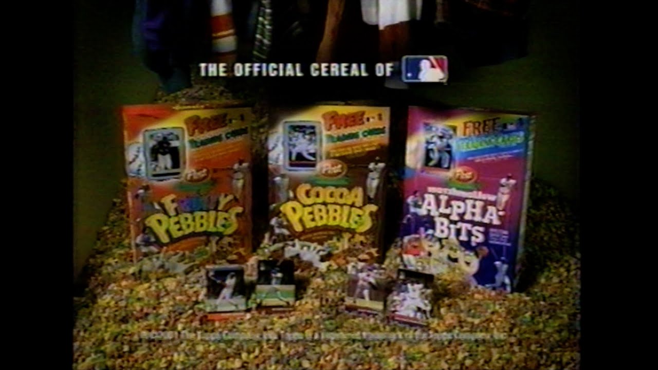 Fruity Pebbles/TOPS Baseball Cards Cereal Commercial (2001) - YouTube