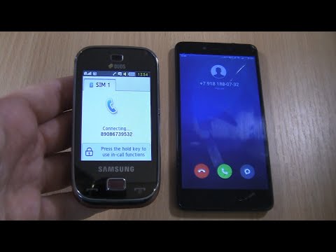 Incoming call & Outgoing call at the Same Time Samsung B5722 +Xiaomi Redmi Note 2