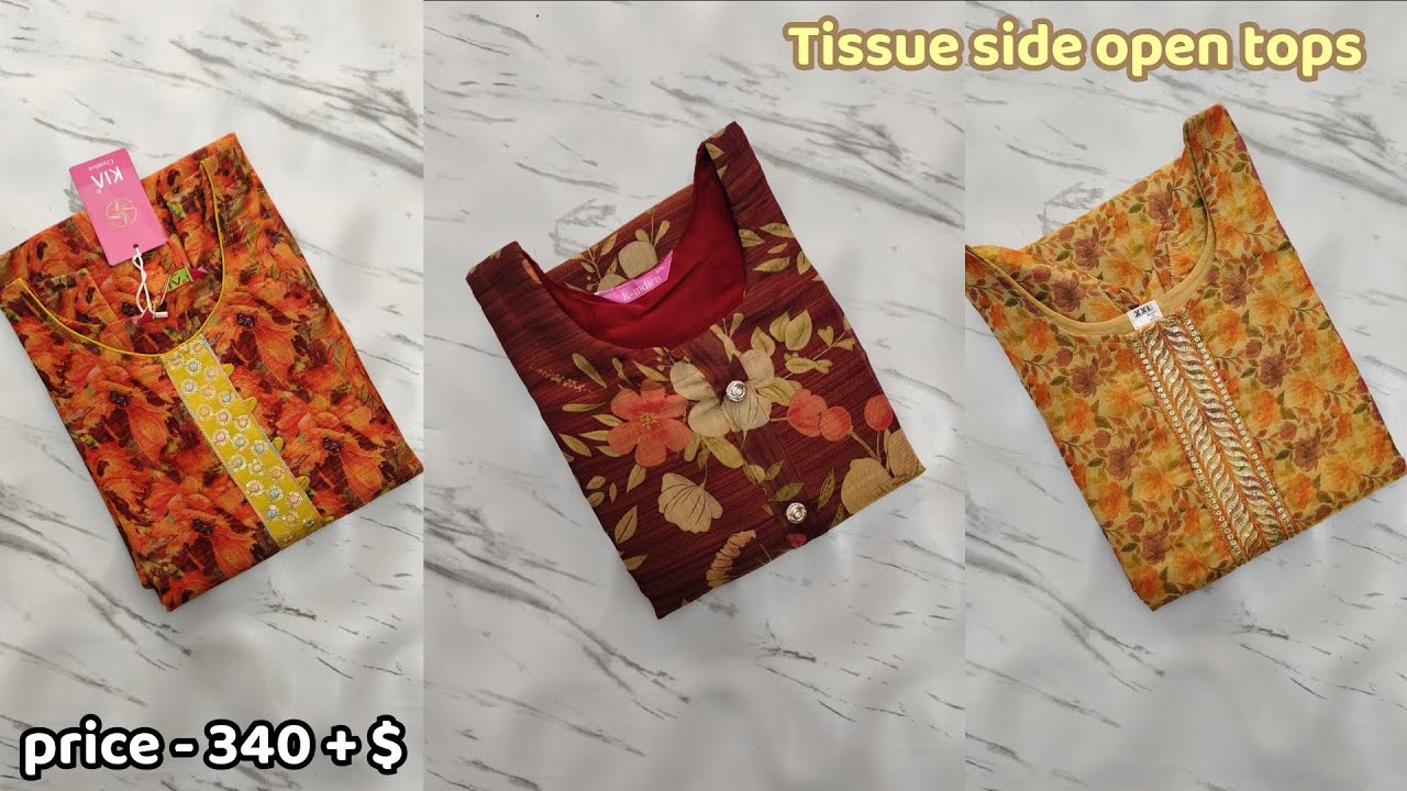 Tissue side open tops collection - YouTube