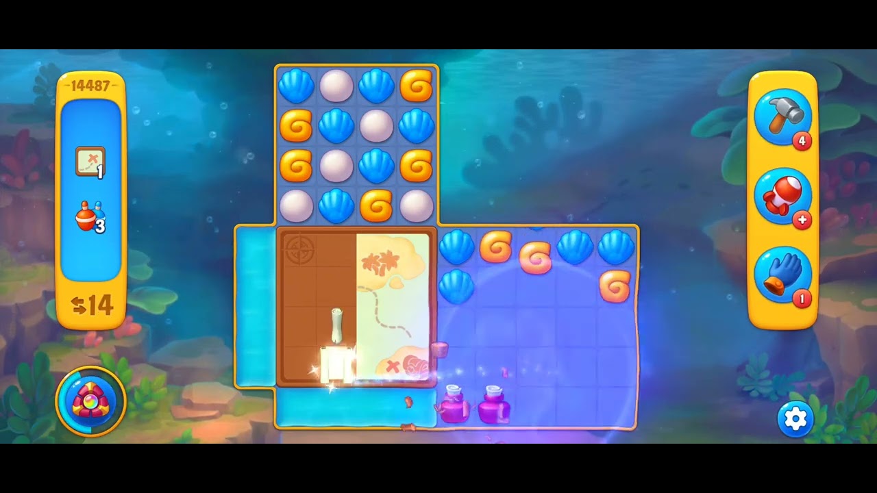 Fishdom Easy Level 14487 (with Double Bomb Booster) @choraelmin - YouTube