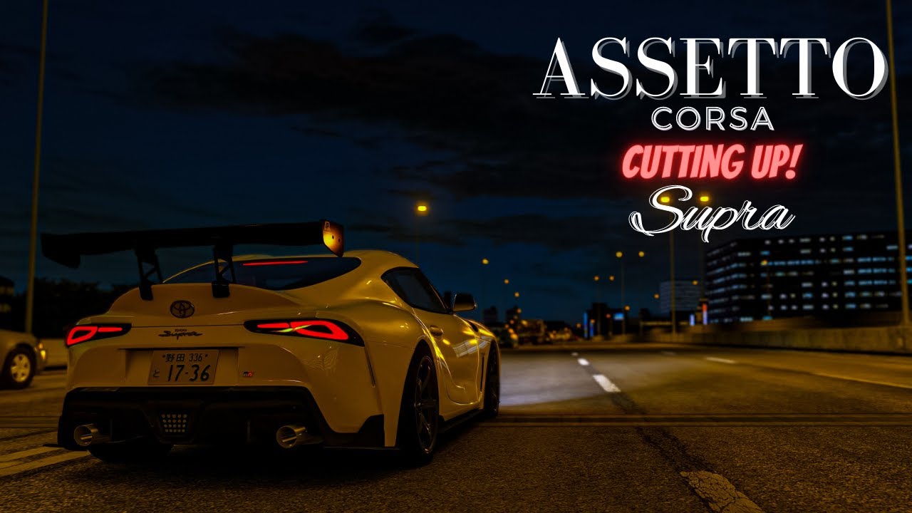 Cutting up in traffic | Cinematic Shot | Supra | Assetto Corsa | - YouTube