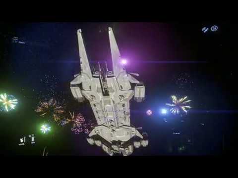 Star Citizen - Javelin fleet leaving Baijini Point - YouTube