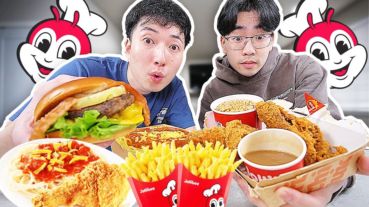 Trying EVERYTHING on The ENTIRE Jollibee MENU! (Taste Test and Review ...