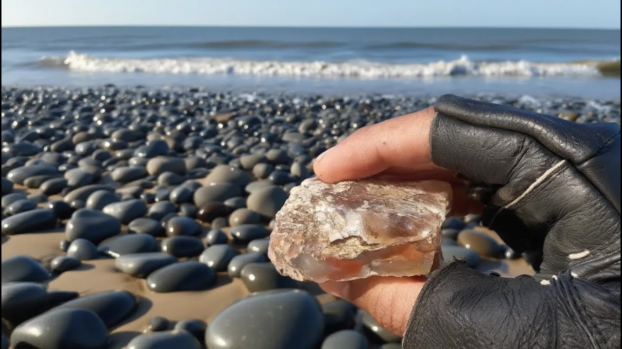 Discover Precious Stones HIDDEN in Volcanic Rocks Coast - YouTube