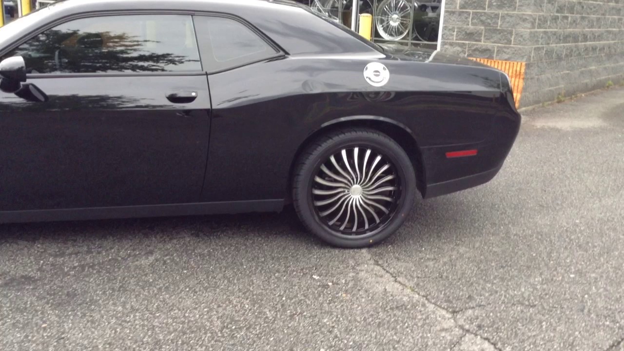 2016 DODGE CHALLENGER SITTING ON 22" KRONIK PSYKOSIS WHEELS AND 265/35 ...
