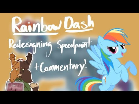 Rainbow Dash Redesign [SPEEDPAINT + Commentary! - YouTube