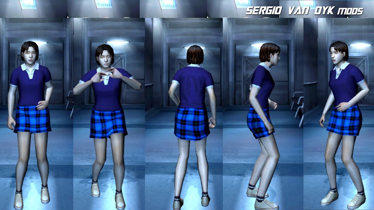 Resident Evil Outbreak: File #2 (PS2) - Yoko B Mini Skirt Mod - YouTube