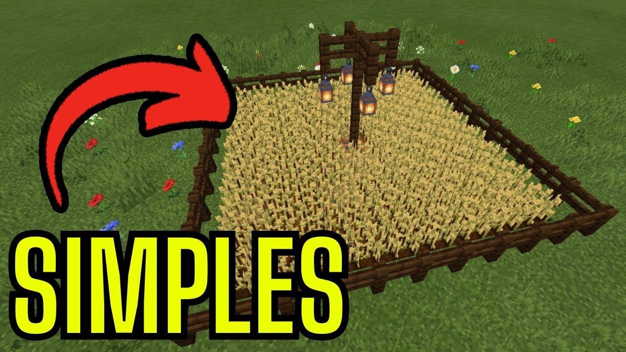 MINECRAFT COMO FAZER UMA PLANTAÇÃO SIMPLES E RAPIDA!! - YouTube