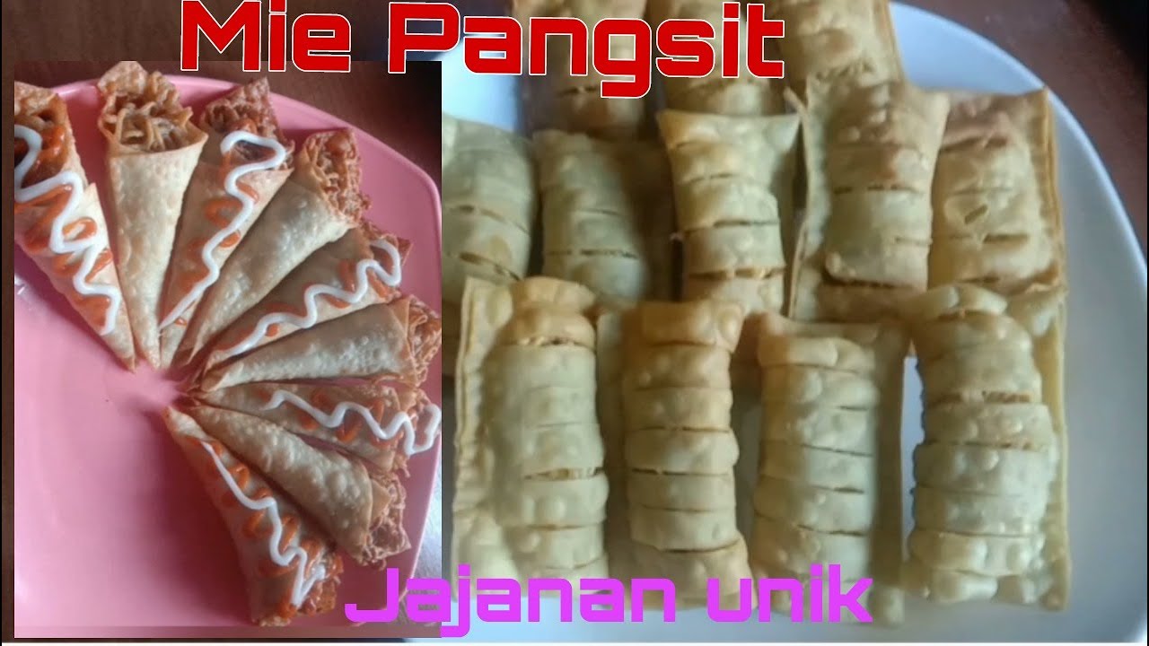 2 RESEP JAJANAN UNIK 3 BAHAN || MIE PANGSIT ENAK DAN GURIH - YouTube