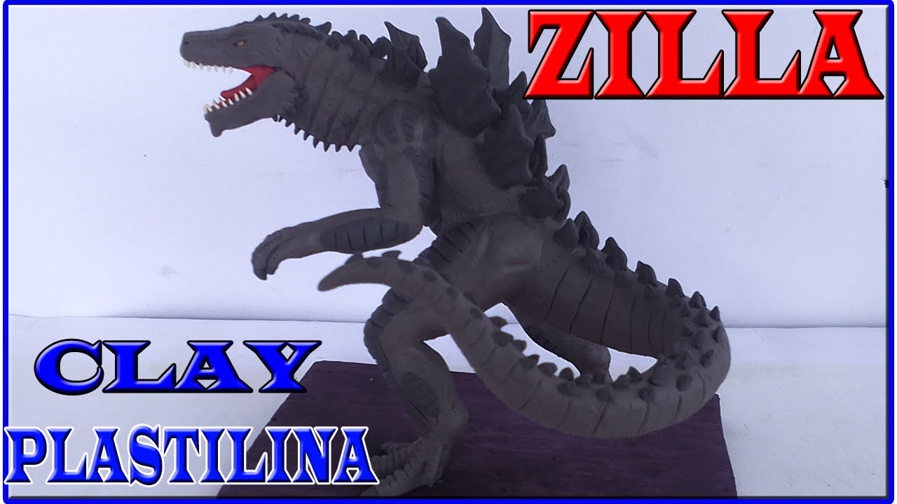 ZILLA (Godzilla 1998) with CLAY/PLASTILINA. - YouTube