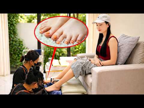 ASMR Full Pedicure Service at Spa & Super Satisfying ASMR Heel Scrubbing 😮‍💨