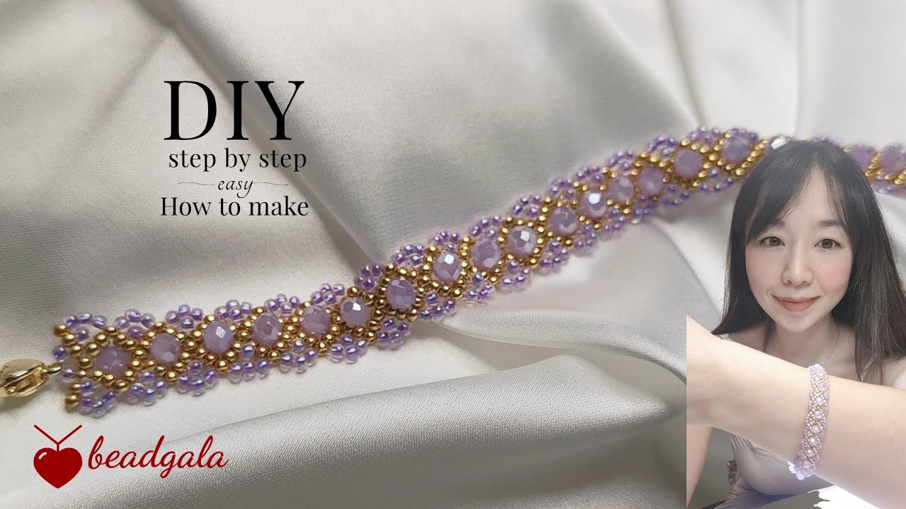 How to make a bracelet/ Very easy/Step by step/Beading beginner can ...