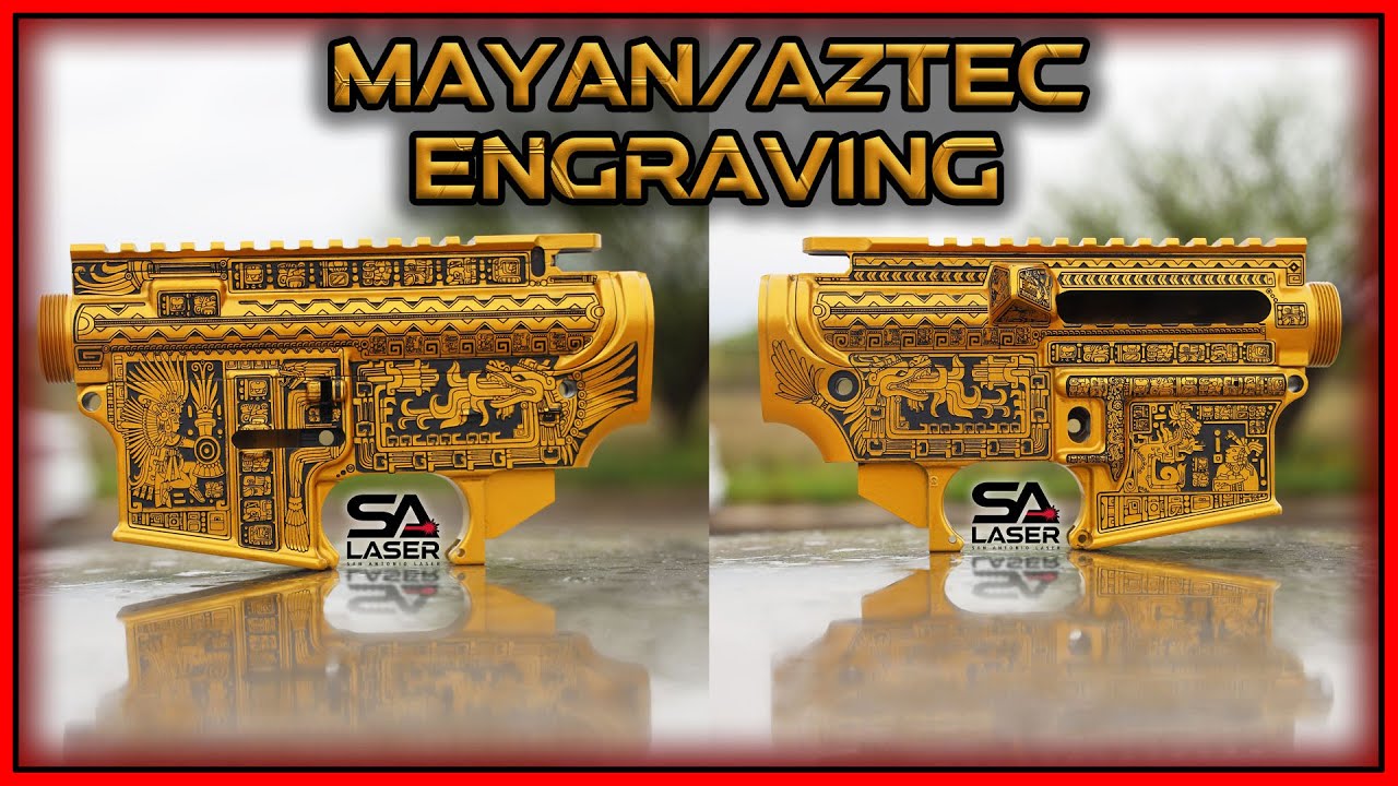 Mayan/Aztec Lower AR engraving! - YouTube
