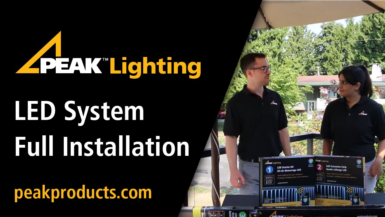 Peak Lighting LED System Full Installation - YouTube