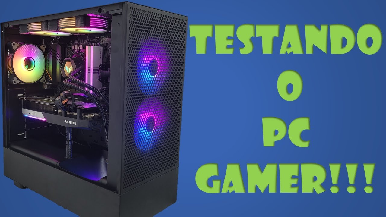 Como testar um PC GAMER com Ryzen 7 5700X e Radeon RX 6700 XT - YouTube