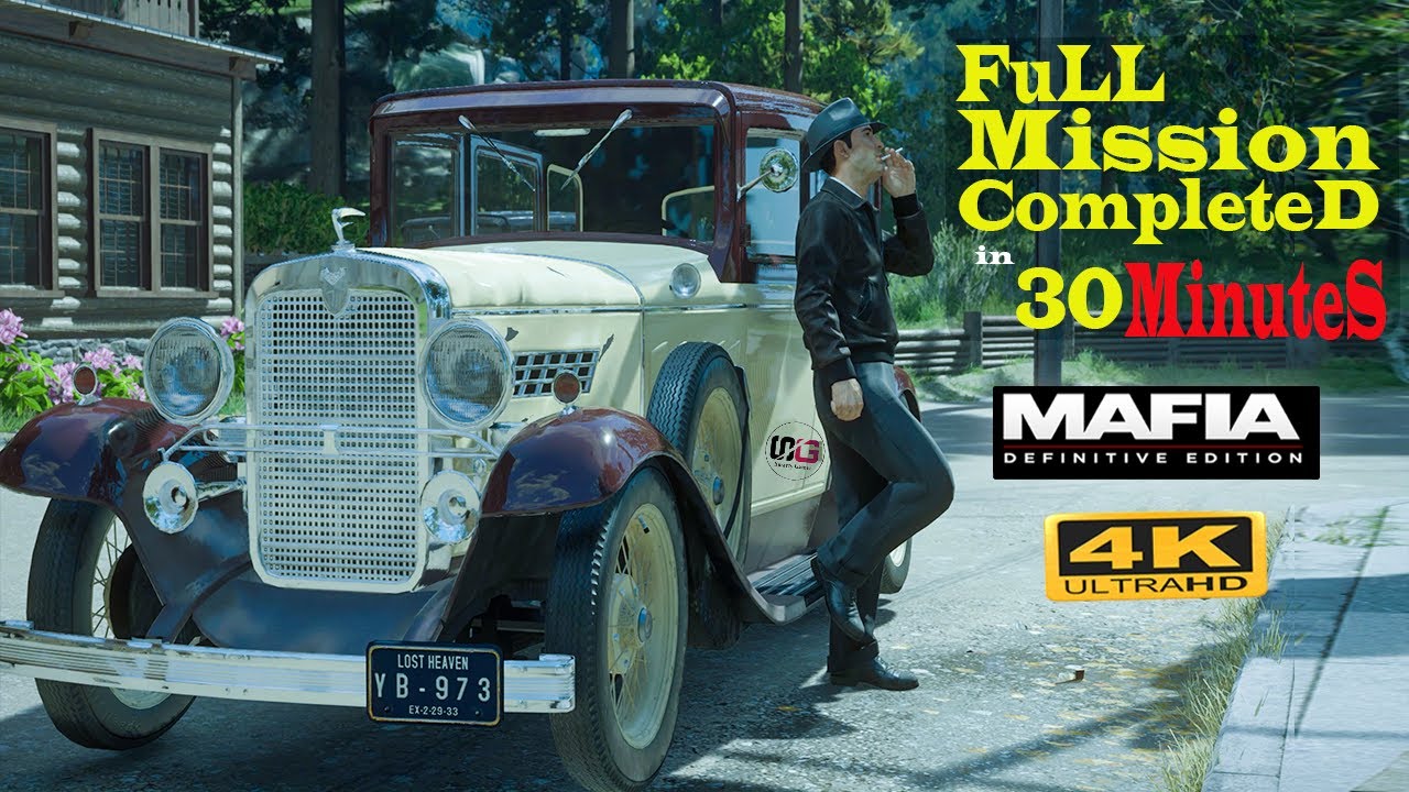 Mafia Definitive Edition Car Race Mission Gameplay PC Max Settings 4K ...