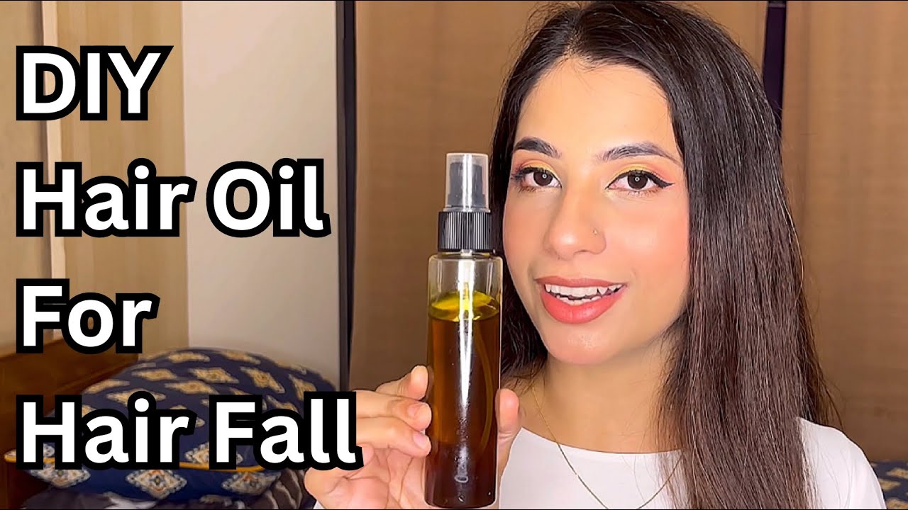 DIY Hair Fall Hair Oil Using Natural Ingredients - YouTube