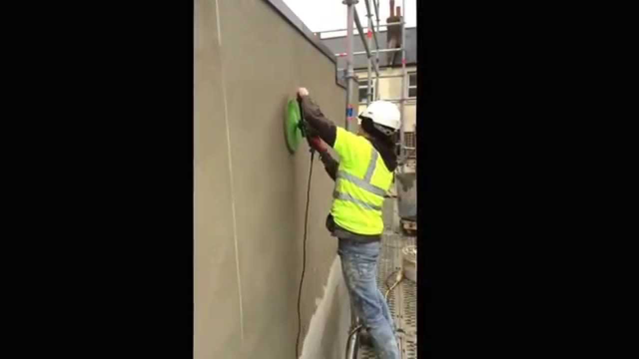 Eibenstock Power float rendering using ocr / p&j plastering - YouTube