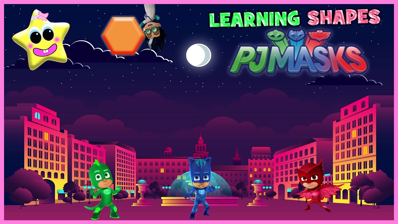 PJ masks save the day - learn shapes in every way! PJ Masks Episode ...