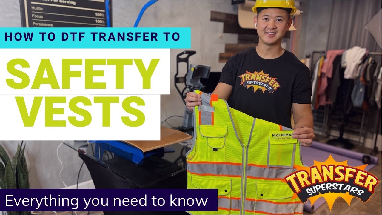How to Apply DTF Heat Press Transfers to Safety Vests for Warehouse ...