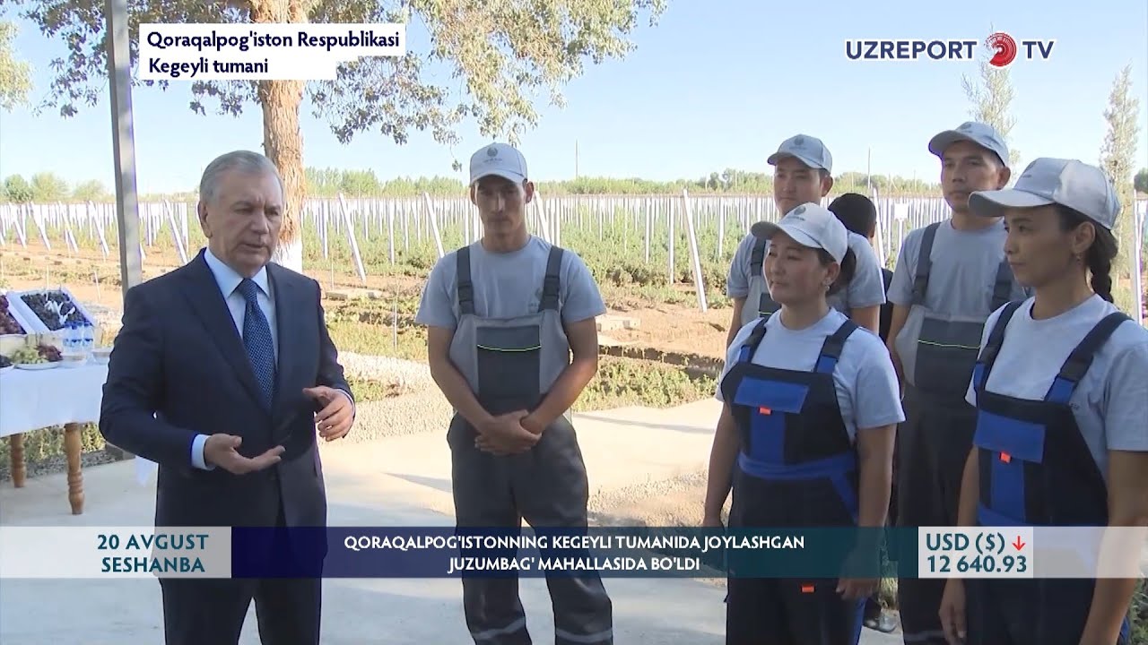 Prezident Qoraqalpog‘istonning Kegeyli tumanida joylashgan Juzumbag ...