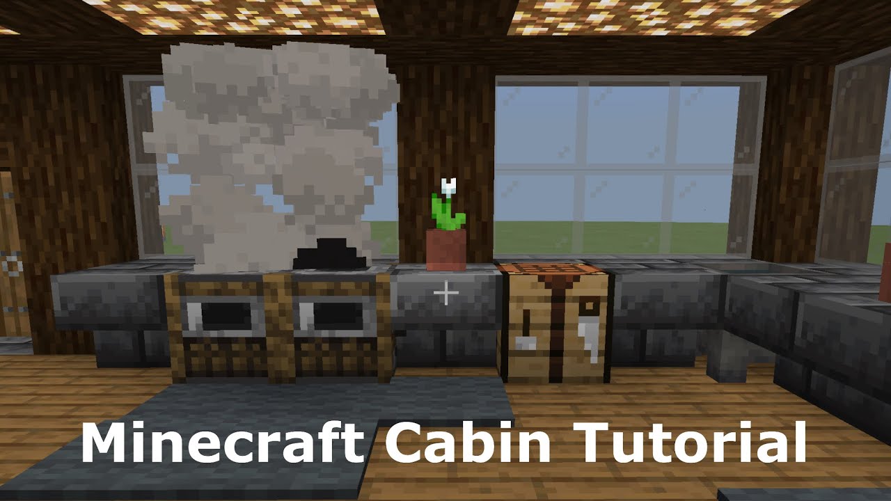 Minecraft Cabin Tutorial - YouTube