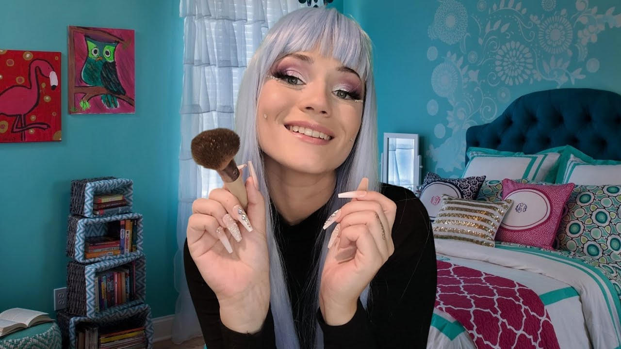 ASMR Nice E-girl Does Your New Year's Eve Glam Makeup (Personal ...