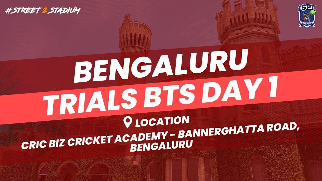 ISPL Bengaluru Trails Vlog - Day 1 #ispl #isplt10 #street2stadium # ...