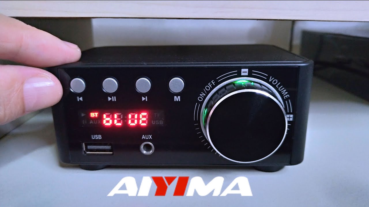 AIYIMA 60Watts Mini Amplifier with Bluetooth, RCA, AUX & Memory Card ...