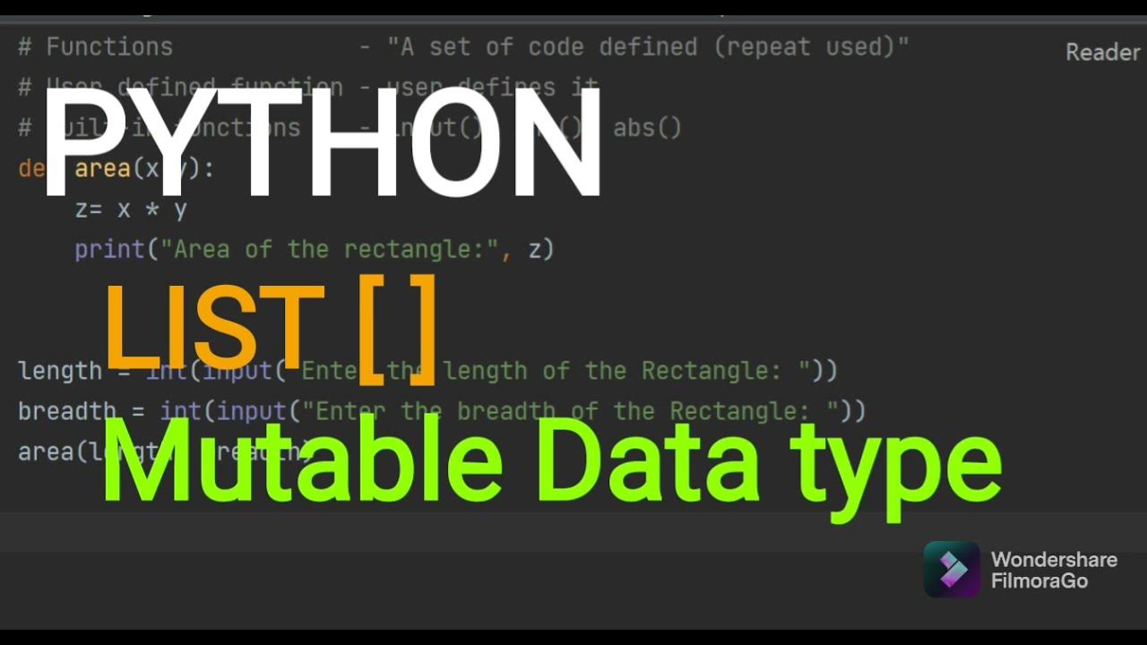 PYTHON | LIST Data Type | Class 11 computer science #pythonlist #cbse #datatype - YouTube