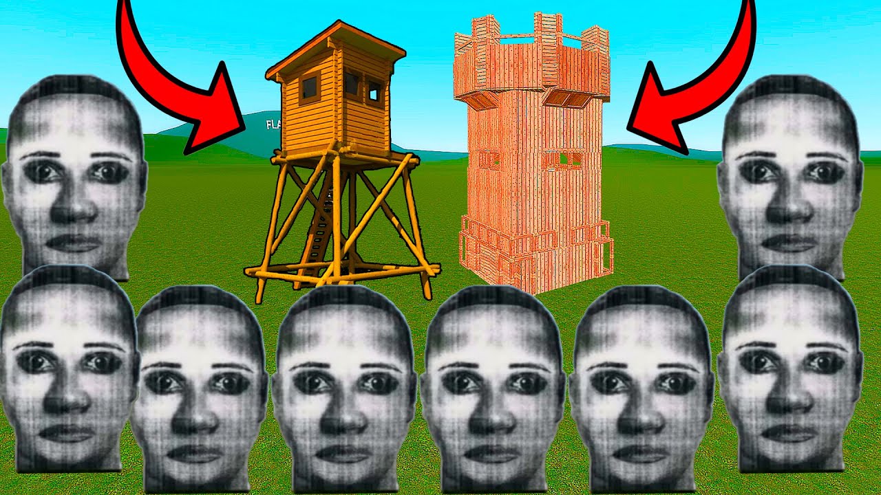 Selene Family Nextbots VS My Buildings in Garry's mod! - YouTube