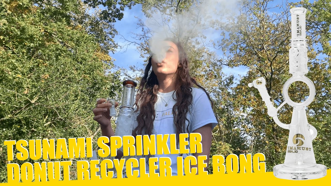 Tsunami Sprinkler Donut Ice Bong Review & Tutorial | Puff Puff Palace ...