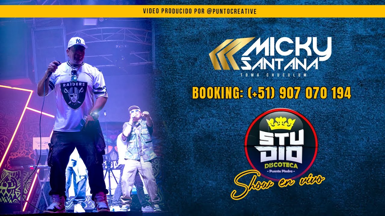 MICKY SANTANA EN VIVO 🎤 STUDIO DISCOTECA "PUENTE PIEDRA" 🇵🇪 TALADRO ...