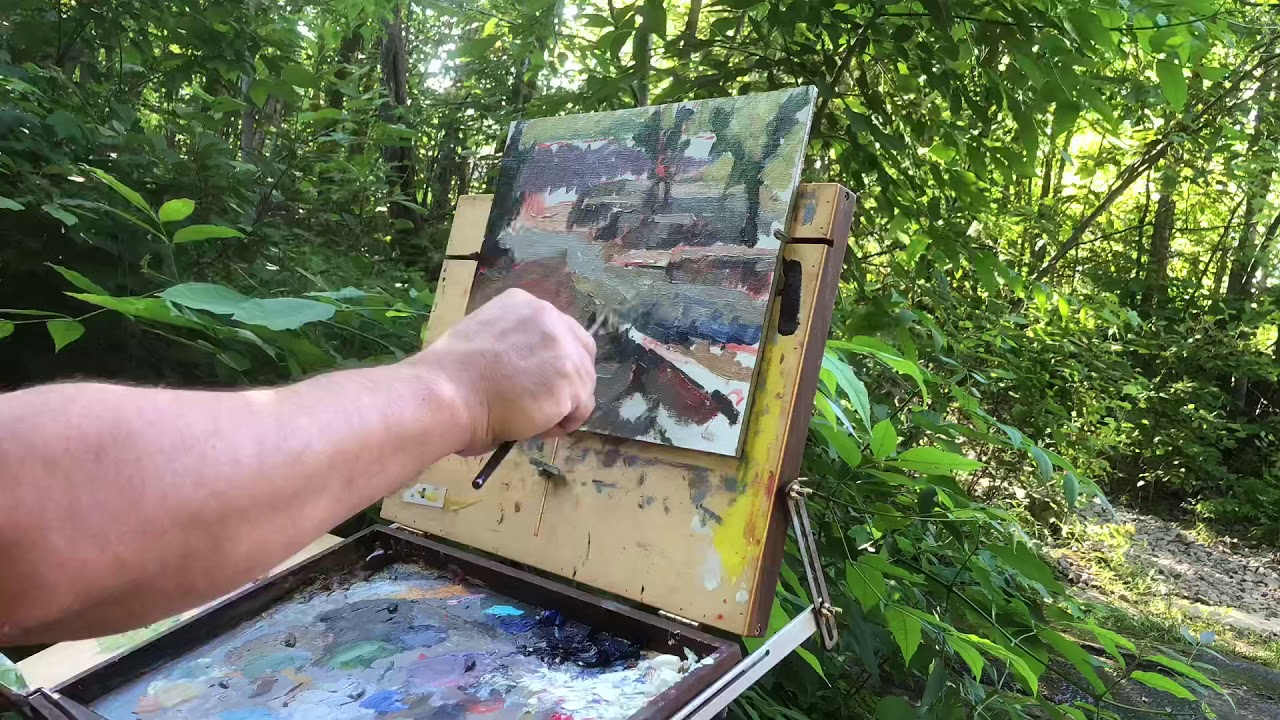Nottoway Falls plein air 11x14 - YouTube