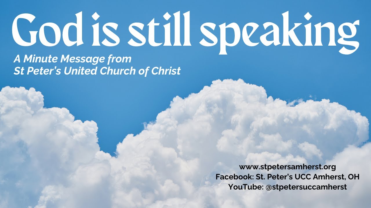 God is Still Speaking - Minute Message - YouTube