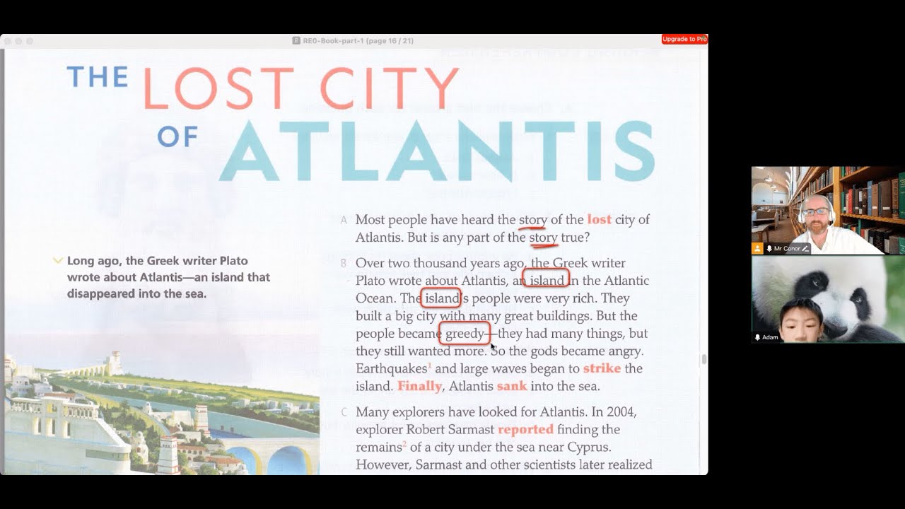 Reading Explorer Foundations 1b. The Lost City of Atlantis - YouTube