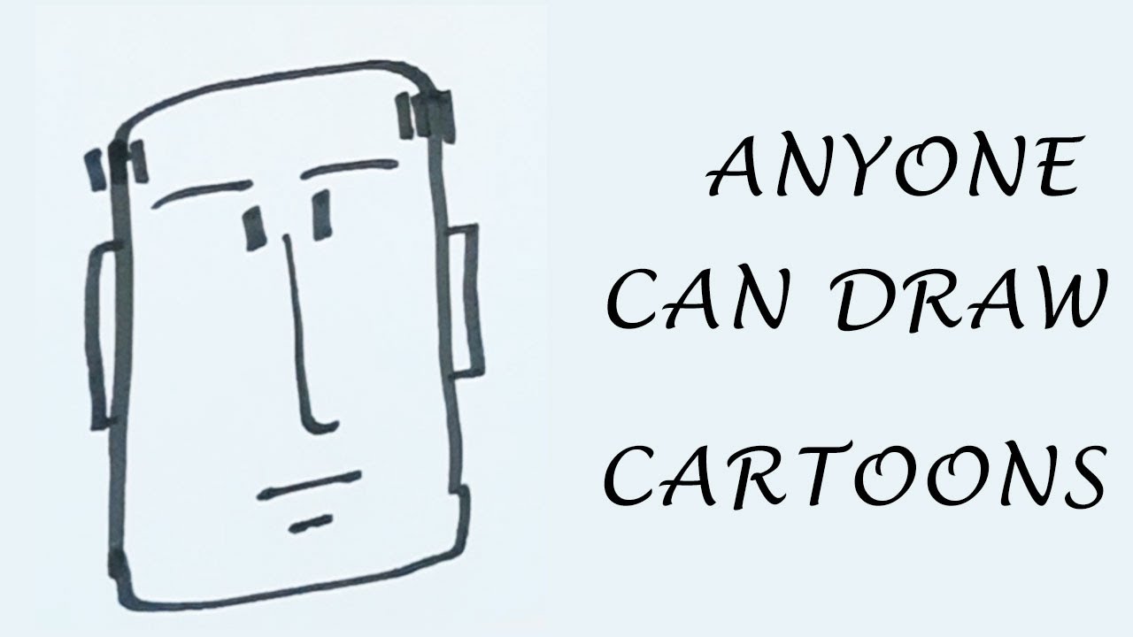 Anyone Can Draw Cartoons tutorial #videosforfreeeducation - YouTube
