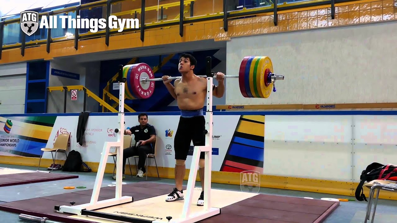 Team Iran Squats up to 270kg 2015 Junior World Championships Training ...