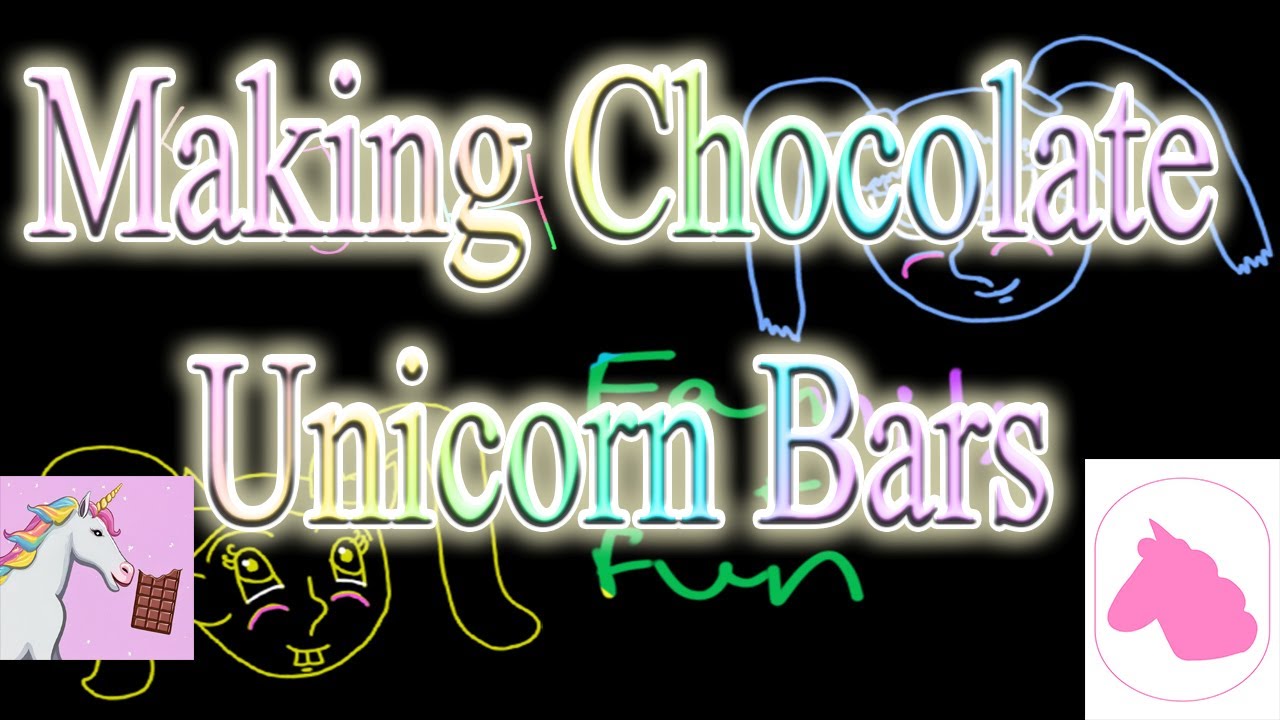 KJH Family and Fun- Making Chocolate Unicorn Bars - YouTube