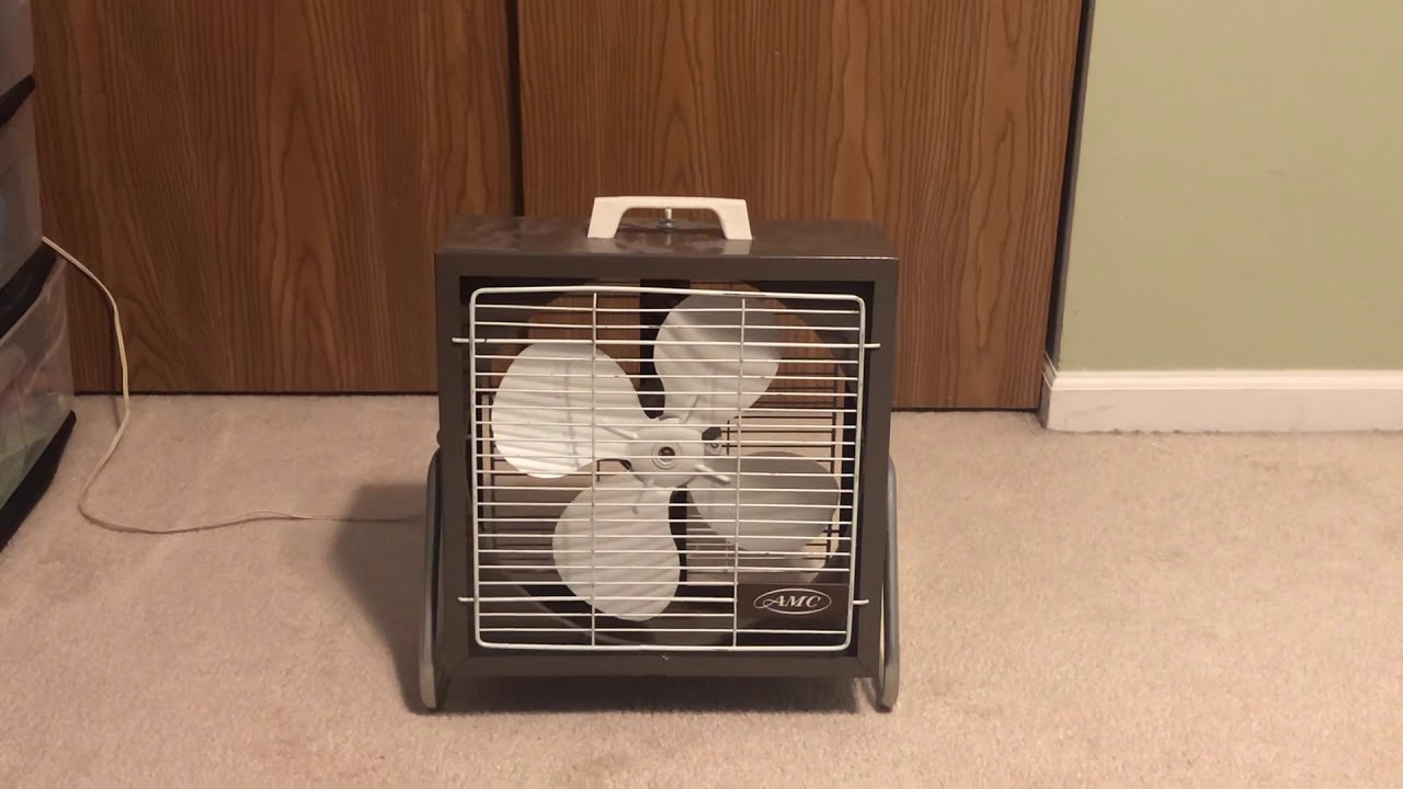 Vintage AMC box fan - YouTube